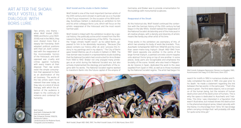 La exposición de Wolf Vostell y Boris Lurie llega a Berlín