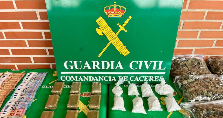 Desarticulado un grupo criminal dedicado al tráfico de drogas en la provincia de Cáceres