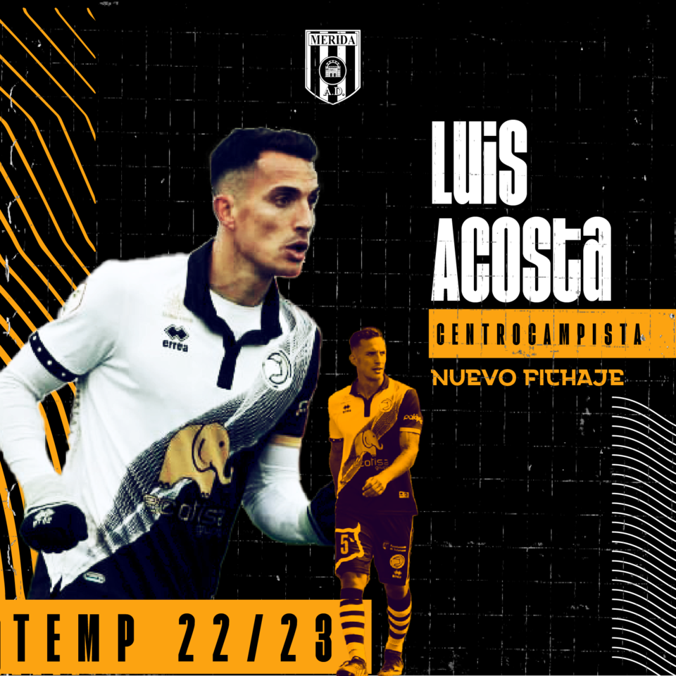 Luis Acosta se convierte en nuevo jugador de la AD Mérida SAD