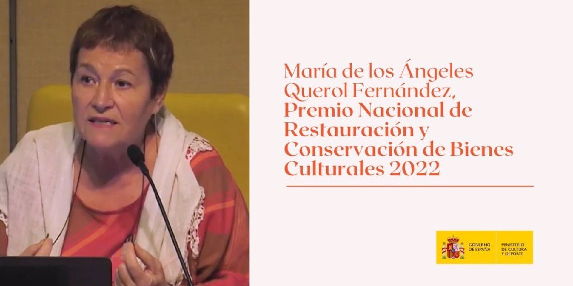 María Ángeles Querol, Premio Nacional Restauración y Conservación ...