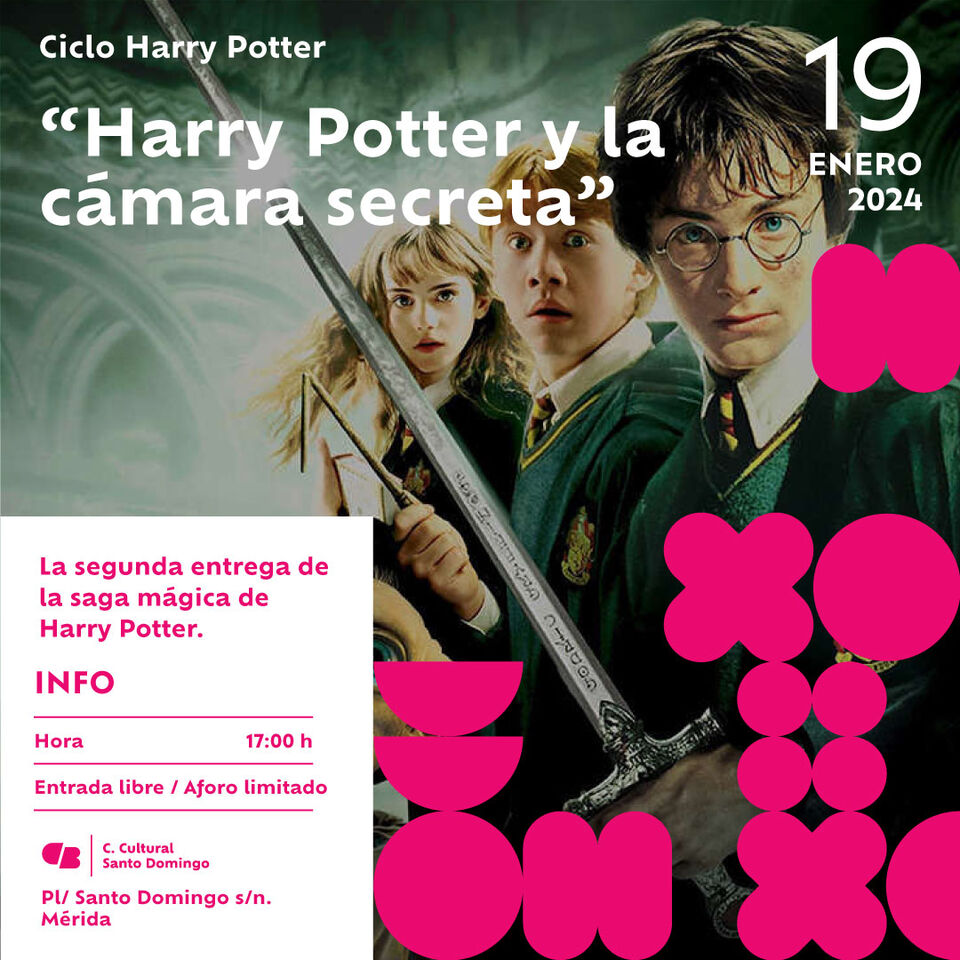 Se proyecta la segunda entrega de Harry Potter en Mérida